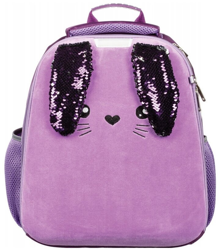 Ранец №1School Basic Bunny сиреневый, 2 отд, эргоном. Cпинка №1 School 1329641