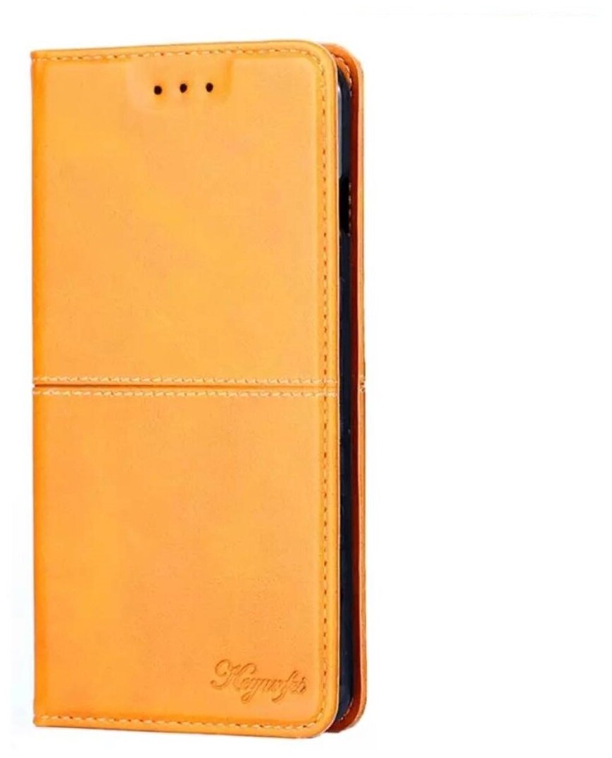 Чехол-книжка Чехол. ру Cuciture Eleganti для iPhone XS Max (Айфон 10С Макс/ ХС Макс / Икс С Макс) из импортной эко-кожи прошитый прострочкой Ретро б.
