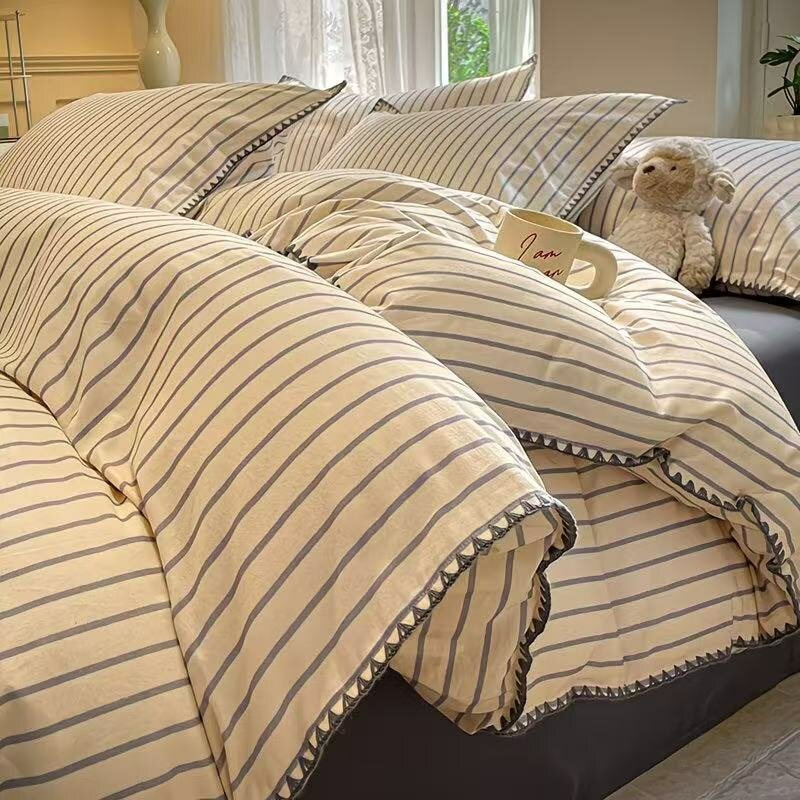 Чистый хлопок， комплект постельного белья из матового хлопка4pcs，1,8-2 м, кровать. 200*230CM