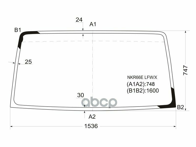 Стекло лобовое Isuzu ELF NPRNQR 93-12 / BAW Fenix 1044 05-11 XYG арт. NKR66E LFW/X