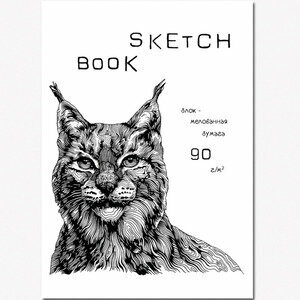 SketchBook(Полином) Блокнот д/зарисовок "Sketchbook silk" [40л;150х200; скрепка; бумага мелованная
