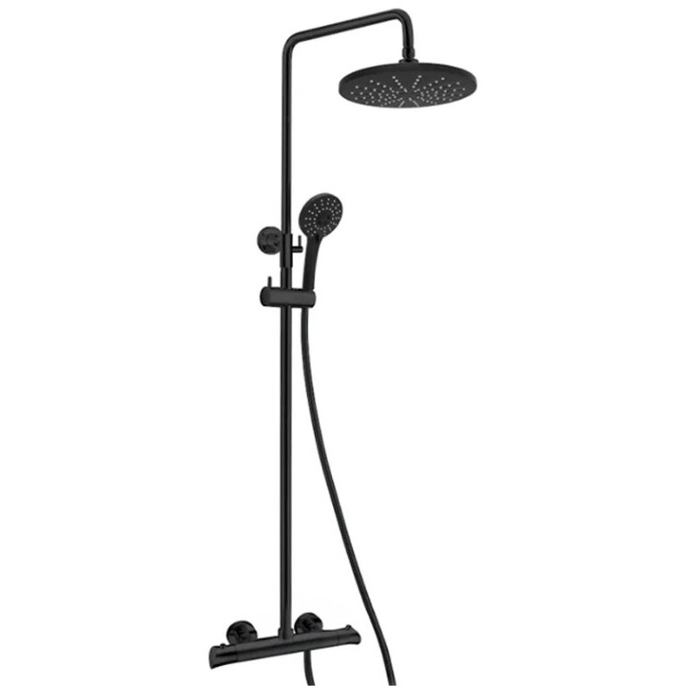 Душевая система Kaiser (Кайзер) Nove с термостатом Черный (06177-2)