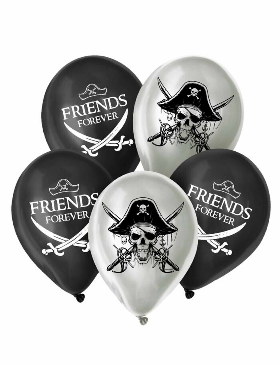 Шарики гелиевые Пиратские 10шт