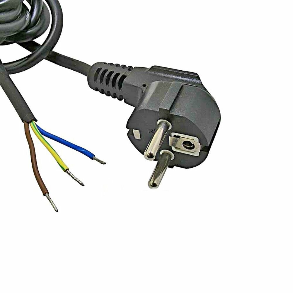 Шнур сетевой SCZ 3-0.75 1.8м угл. б/роз (2шт)