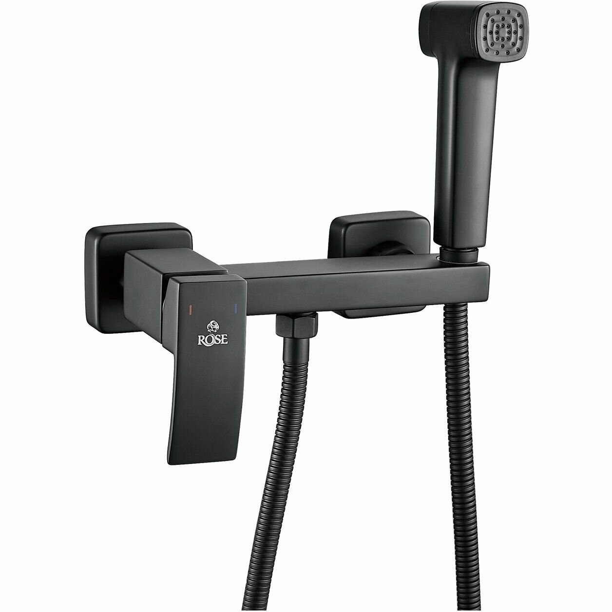 Гигиенический душ со смесителем Rose (Розе) R1505H-1, черный