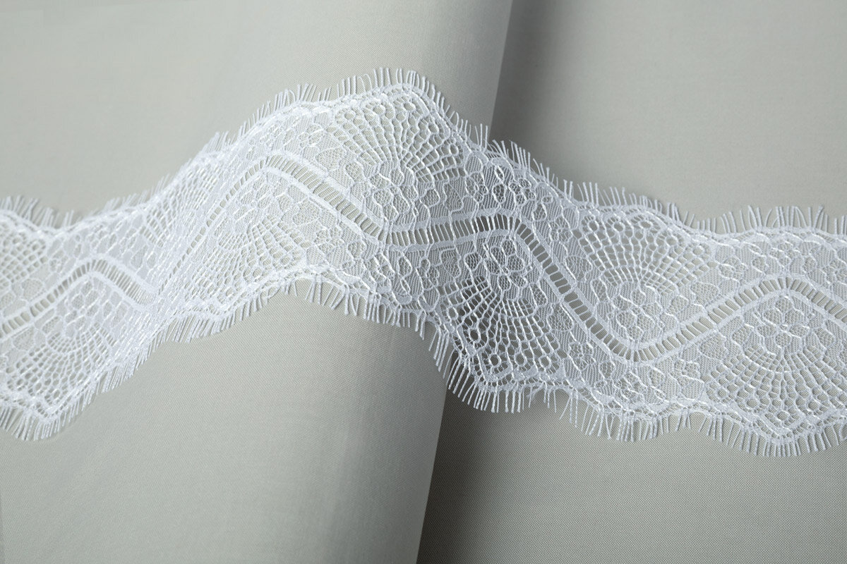 Кружево "BLITZ" "с ресницами" 100 мм LCE-33SH 3 м белый