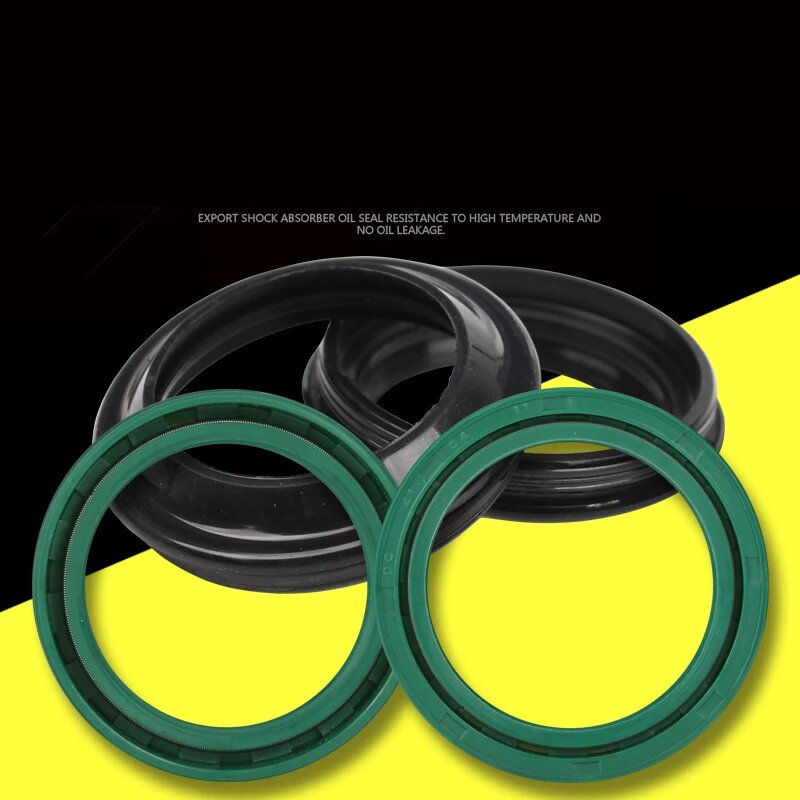 Амортизатор передней вилки мотоцикла, 39*51*8, сальник и крышка для Honda Steed 400, 600, VLX 400, 600, steed400, steed600 Темно-зеленый, Green a set