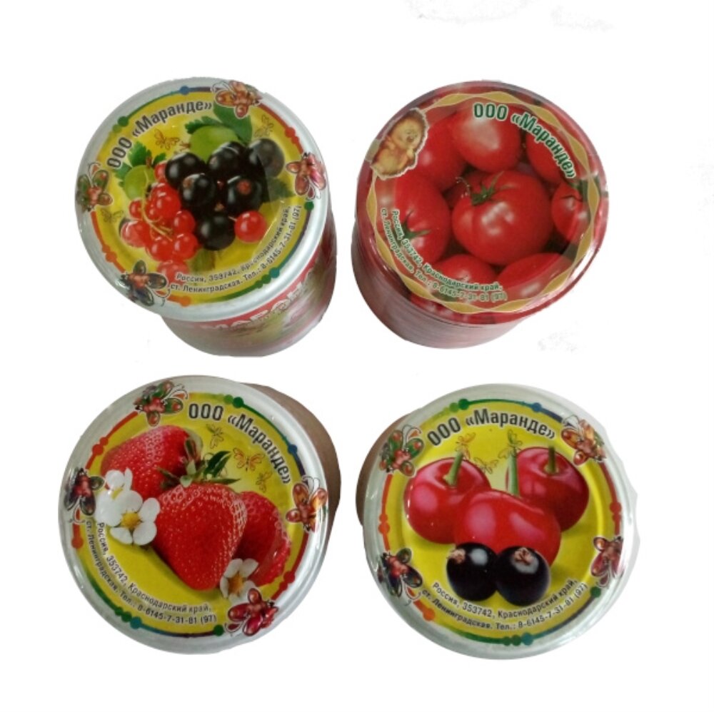 Крышка СКО 1-82 Маранде овощи-фрукты полноцвет 25штук