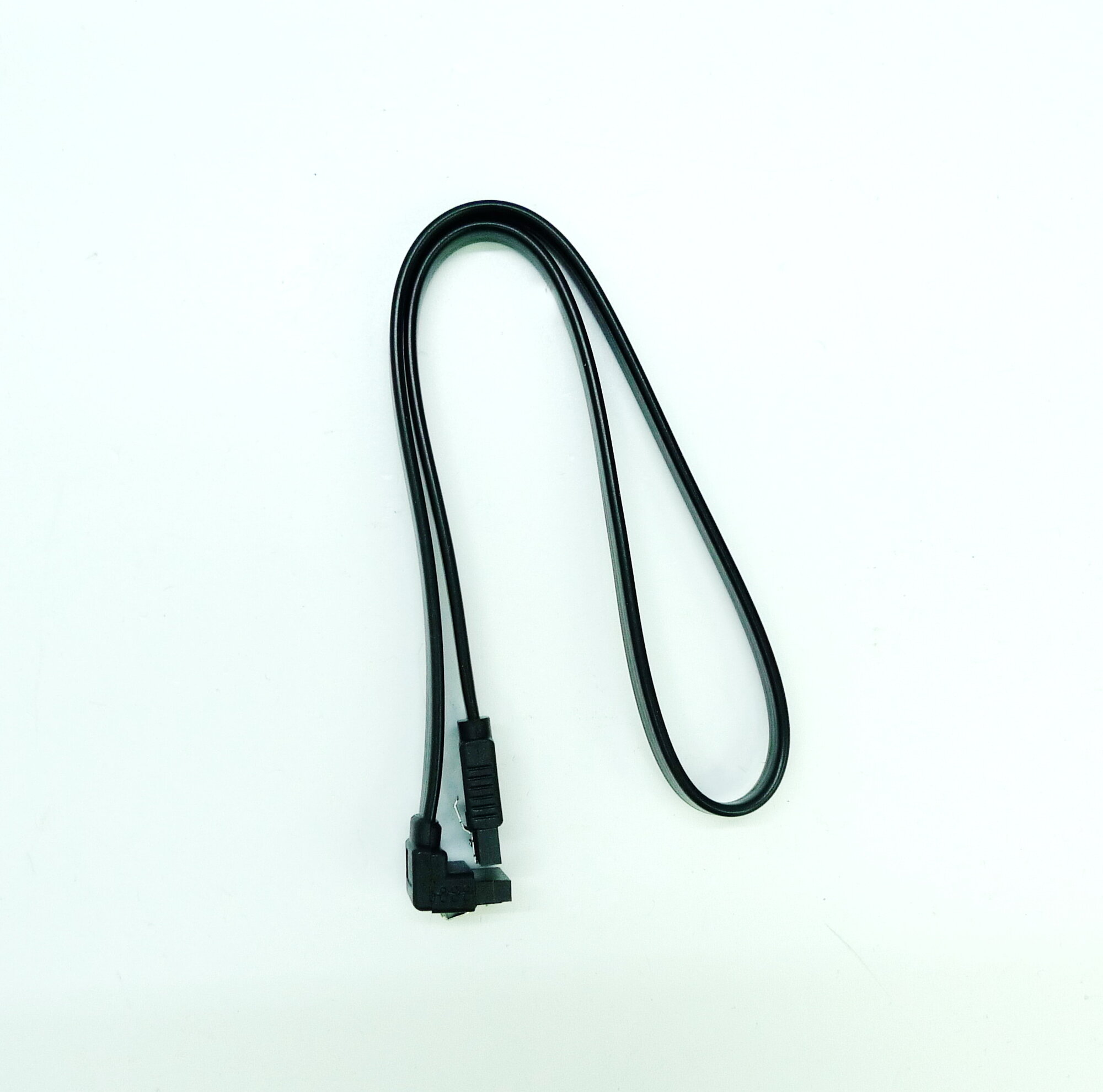 SATA кабель (прямой и угловой коннекторы) Длина 43 см