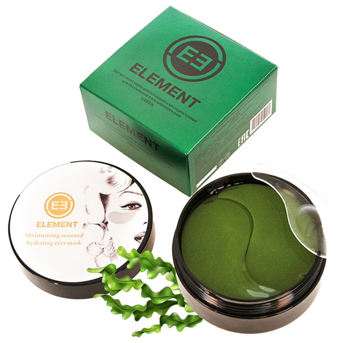 Патчи для глаз гидрогелевые на основе морских водорослей 85г/60шт