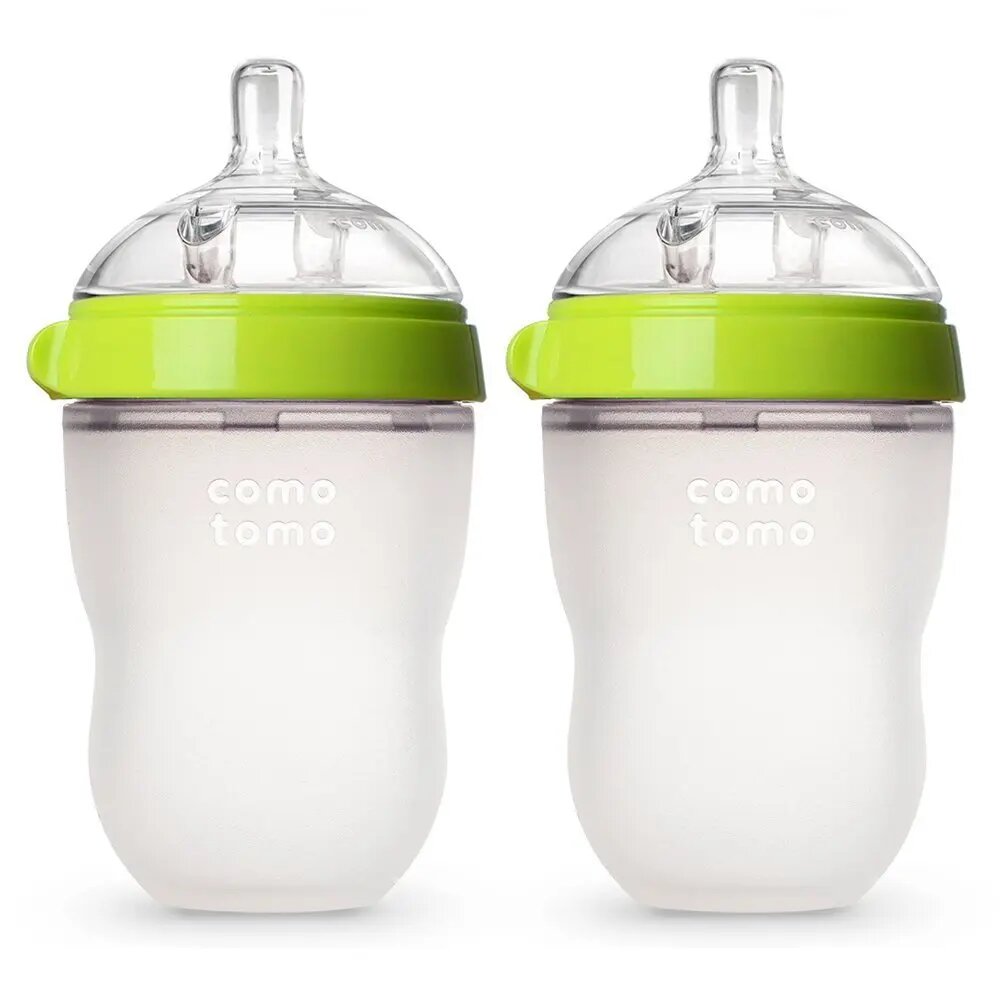Бутылочка детская силиконовая Como Tomo, 250 мл, 2Green