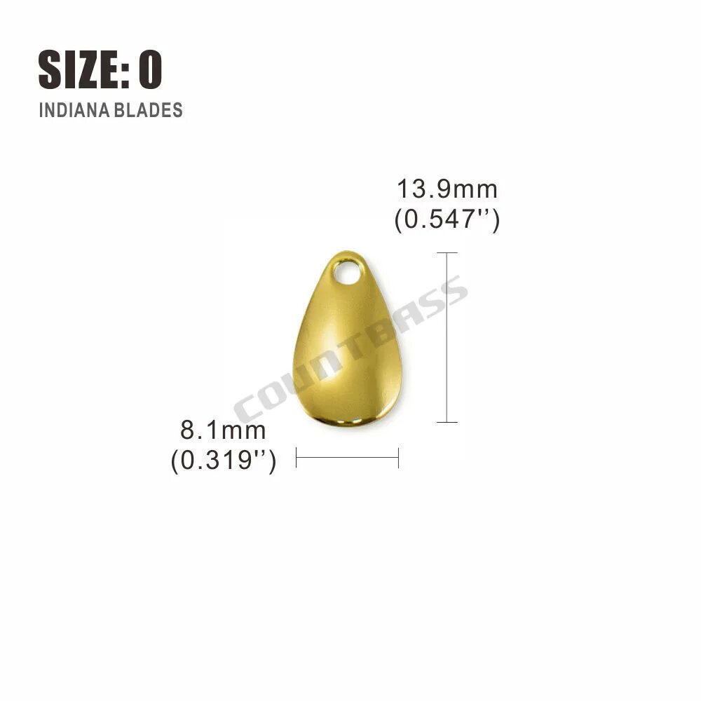 COUNTBASS блесна Size 0-Gold