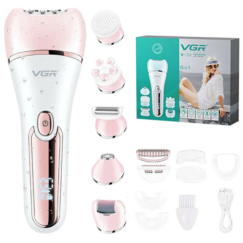 Эпилятор VGR Original Electric B-733 для женщин V-733 pink box