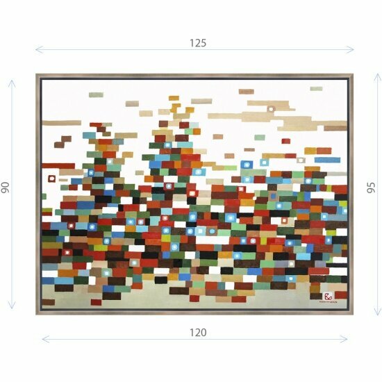 Картина Декор Депо Константина Малютина Из окна поезда Матовый холст в раме 95х125 см