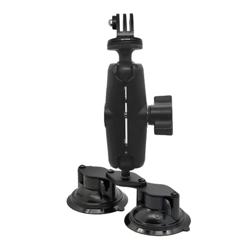 Крепление N-Star для экшн камер с двумя поворотными присосками, муфта 95 мм шары 25 мм (1") (NS-AC-B9-BDSCB)