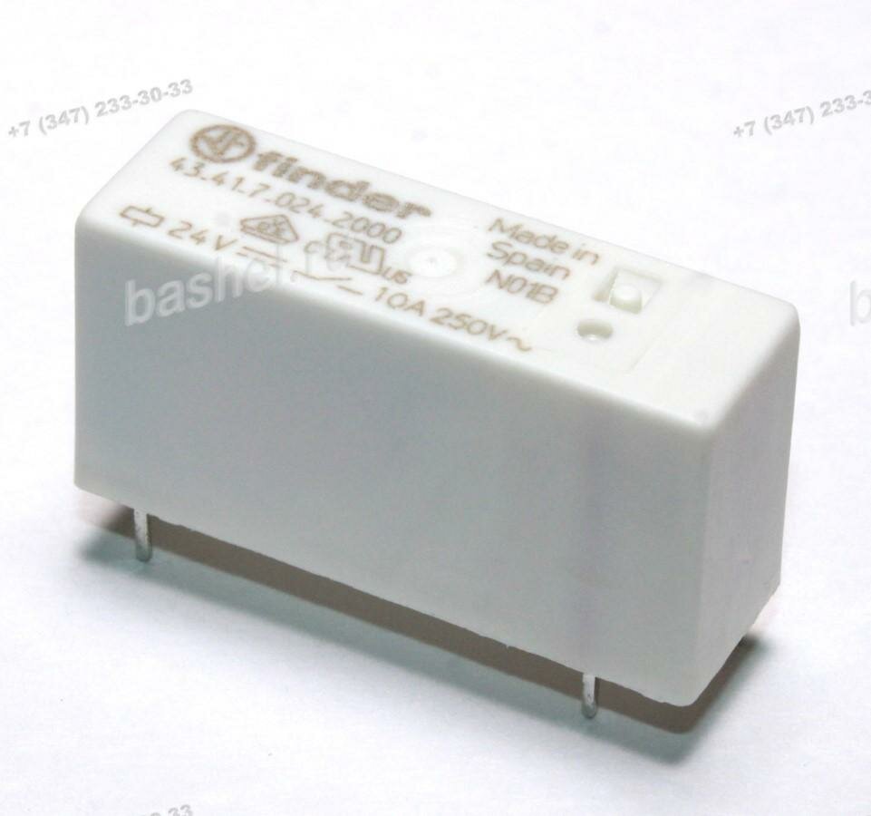 RELAY 434170242000, Реле, FINDER, (упр:24В/DC, комм: 10A/250В/AC, 1CO, AgCdO)