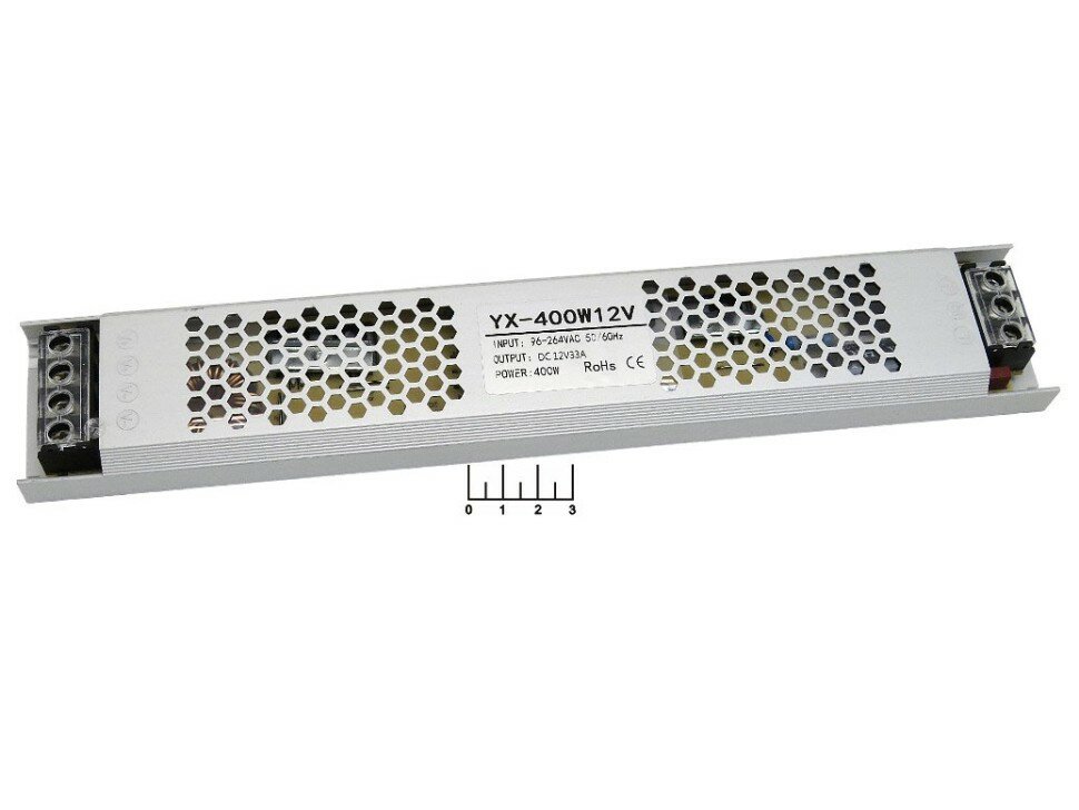 Блок питания 12V 33A 400W YX-400W12V (узкий)