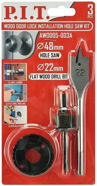 Набор для установки врезных замков P.I.T. AWD05-003A)