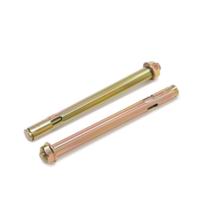 Анкерный болт тундра, с гайкой, оцинкованный, 8×100 мм, 125 шт.