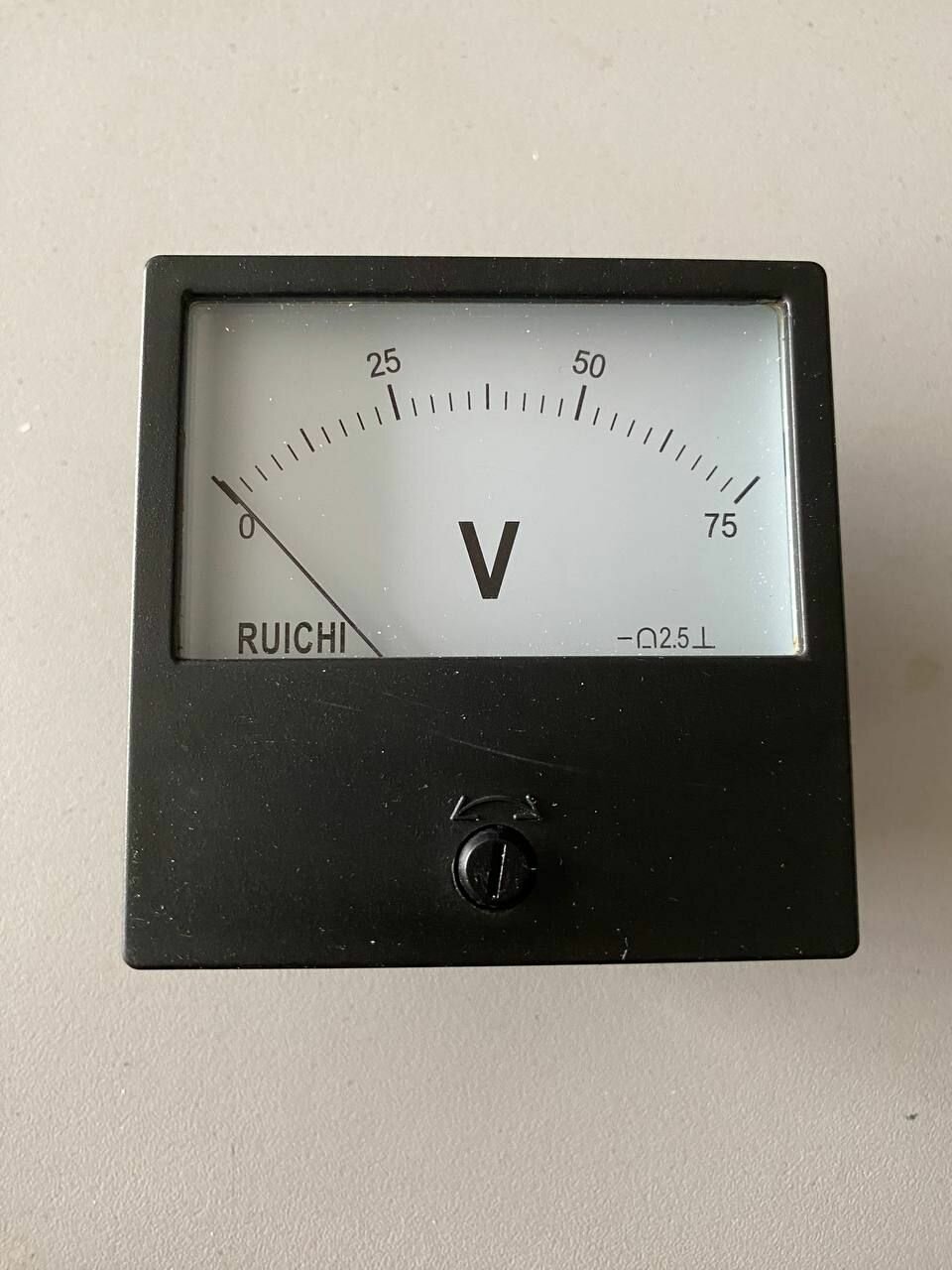 Вольтметр; 75 В; 80x80x50 мм; Ruichi