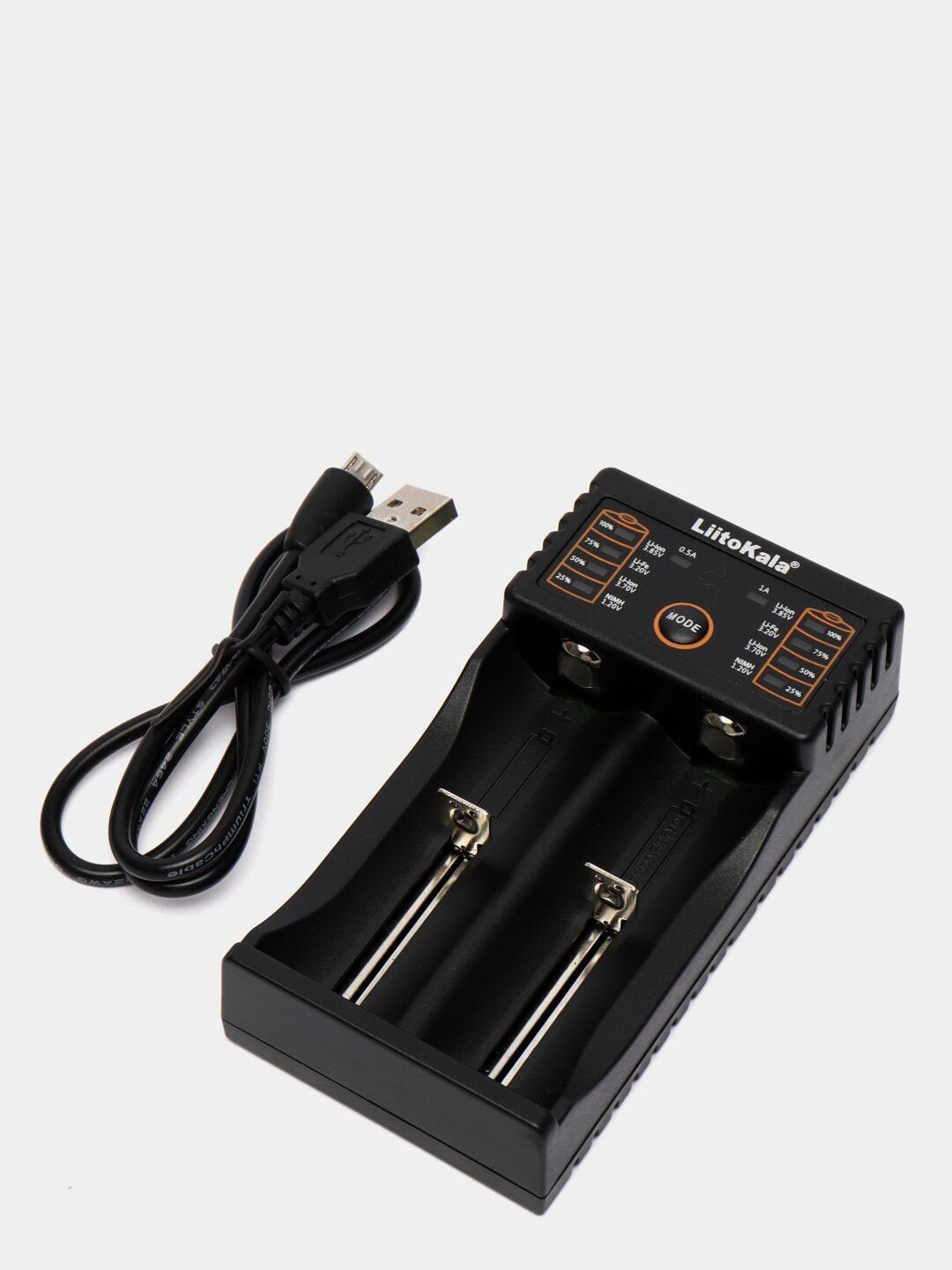 Интеллектуальное зарядное устройство LiitoKala Lii - 202, на 2 аккумулятора, 18650