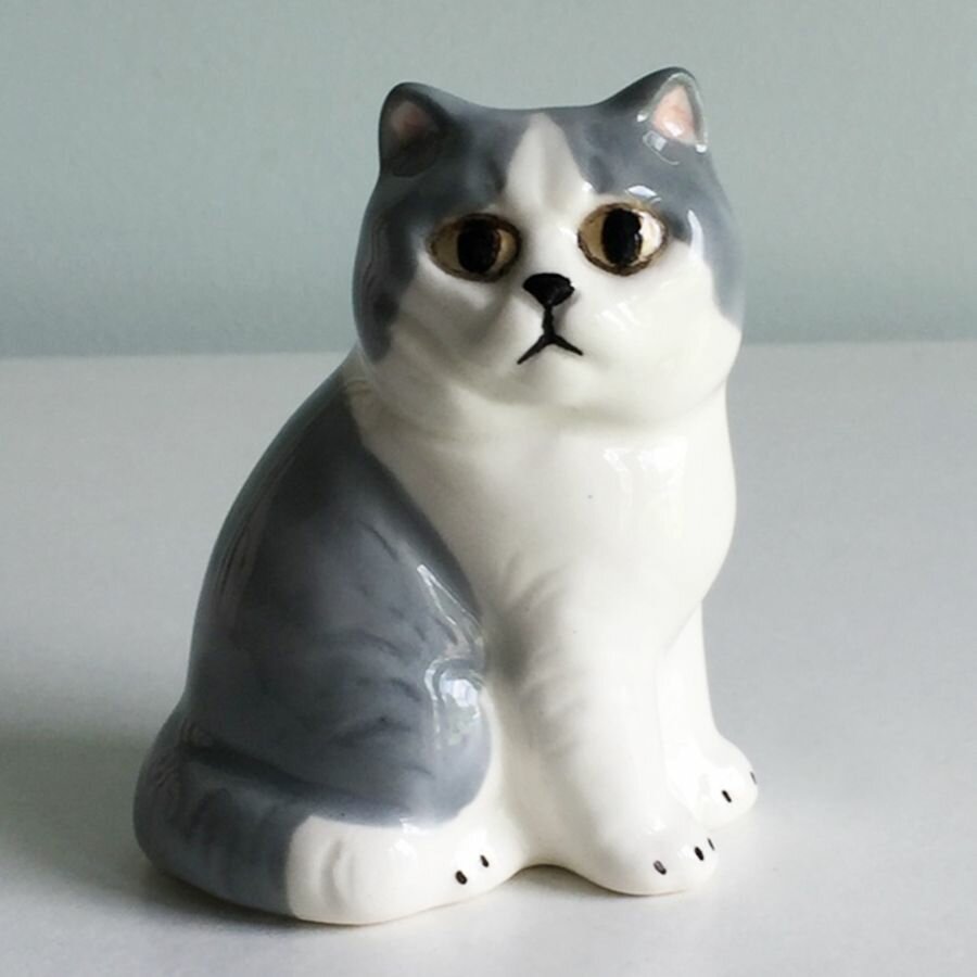 Фаянсовая скульптура Британец серо-пегий mini