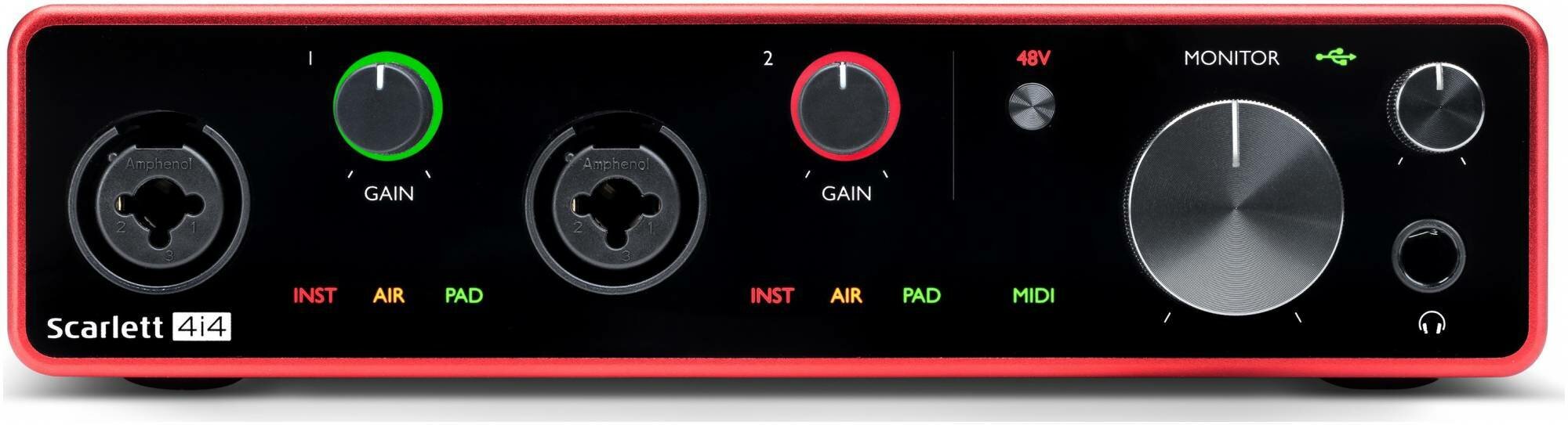 Аудиоинтерфейс Focusrite Scarlett 4i4 4th Gen