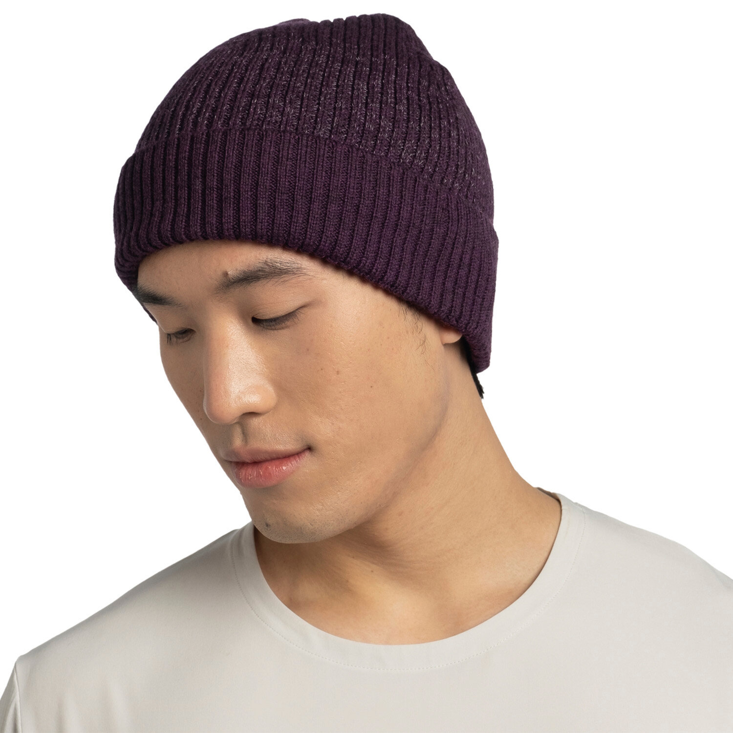 Шапка Buff Merino active для взрослых и детей, размер us:б/р, фиолетовый — фото 1