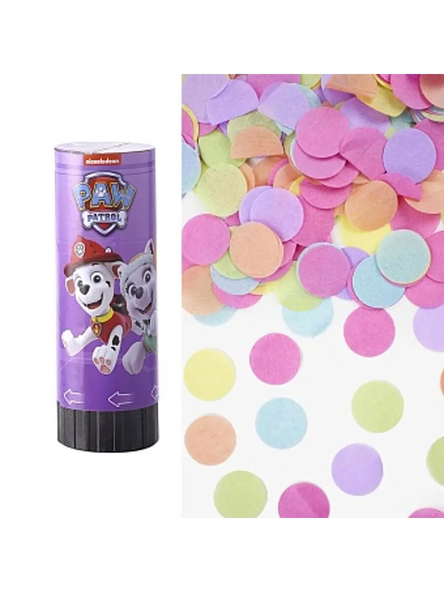 1шт. Хлопушка пружинная (4/10 см), Щенячий патруль, Круги ти