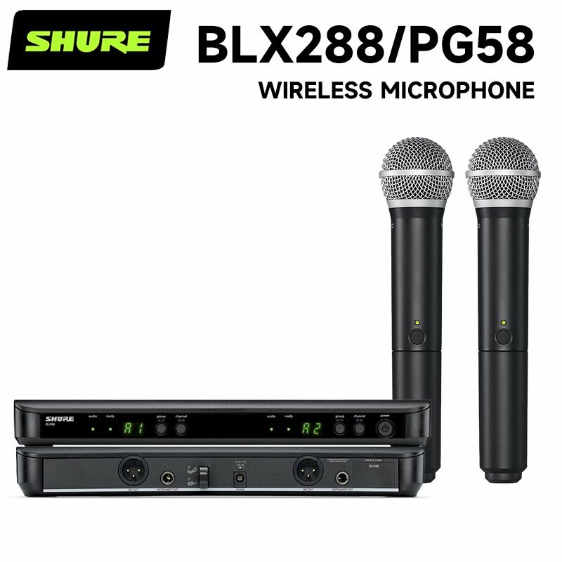Shure Микрофон для живого вокала BLX288E/PG58