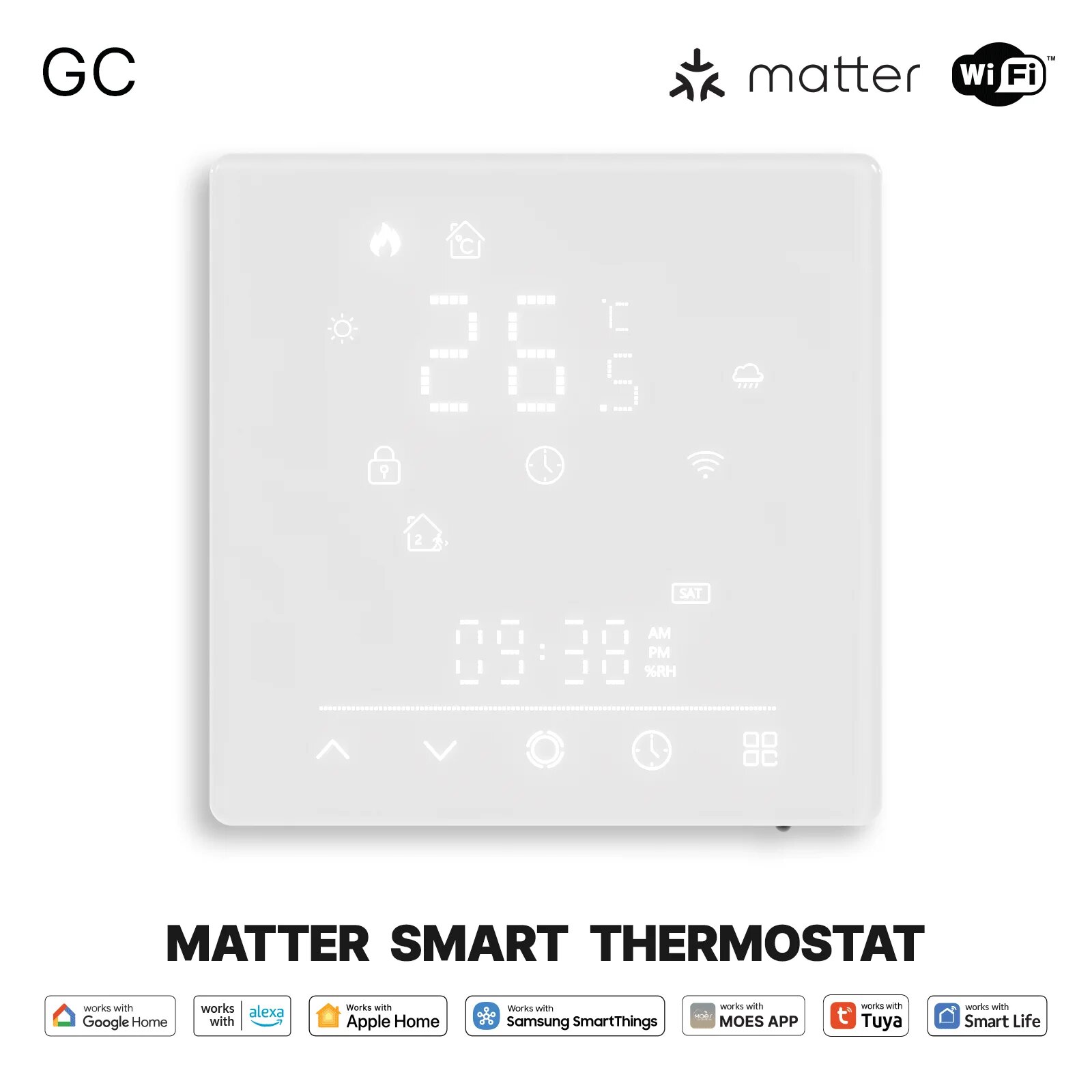 Умный термостат GC Matter WiFi, белый
