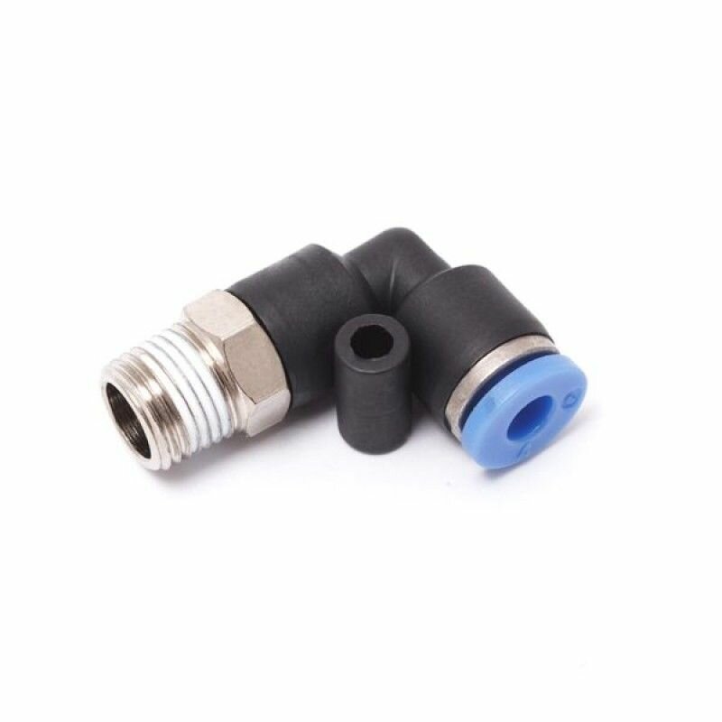 Фитинг угловой для пластиковых трубок 10мм с наружной резьбой 1/8" PARTNER