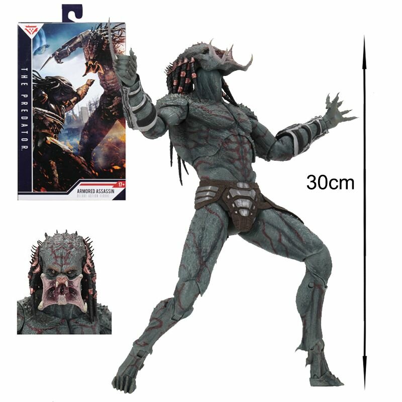 30CM Хищника Фигурка - Predator 2018 Deluxe Armored Assassin Predator Figure