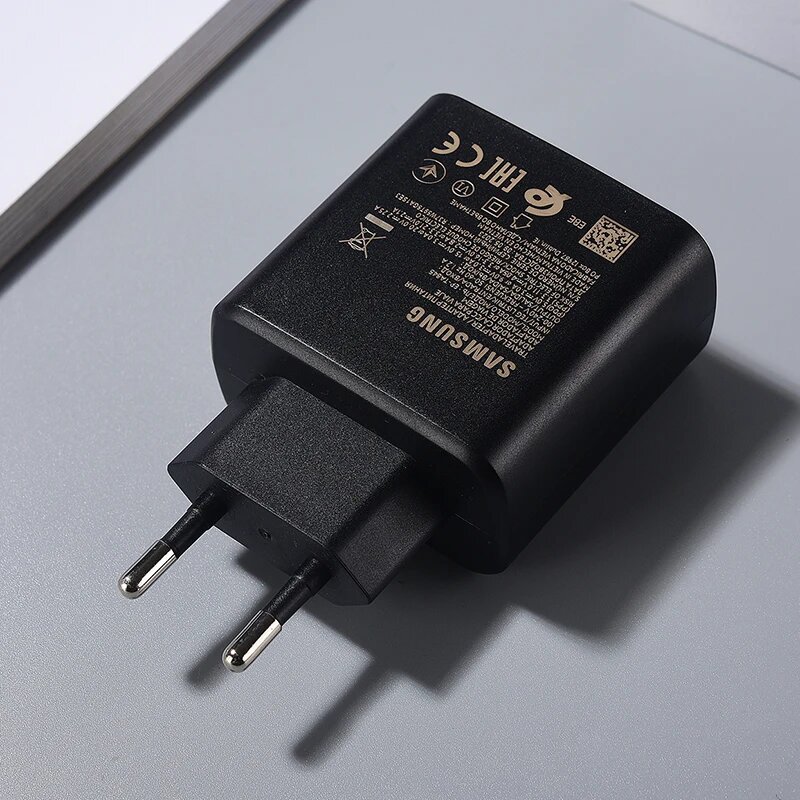Зарядное устройство Samsung S23 S24 Ultra, 45 Вт, USB Type-C, 5 А, White EU add cable