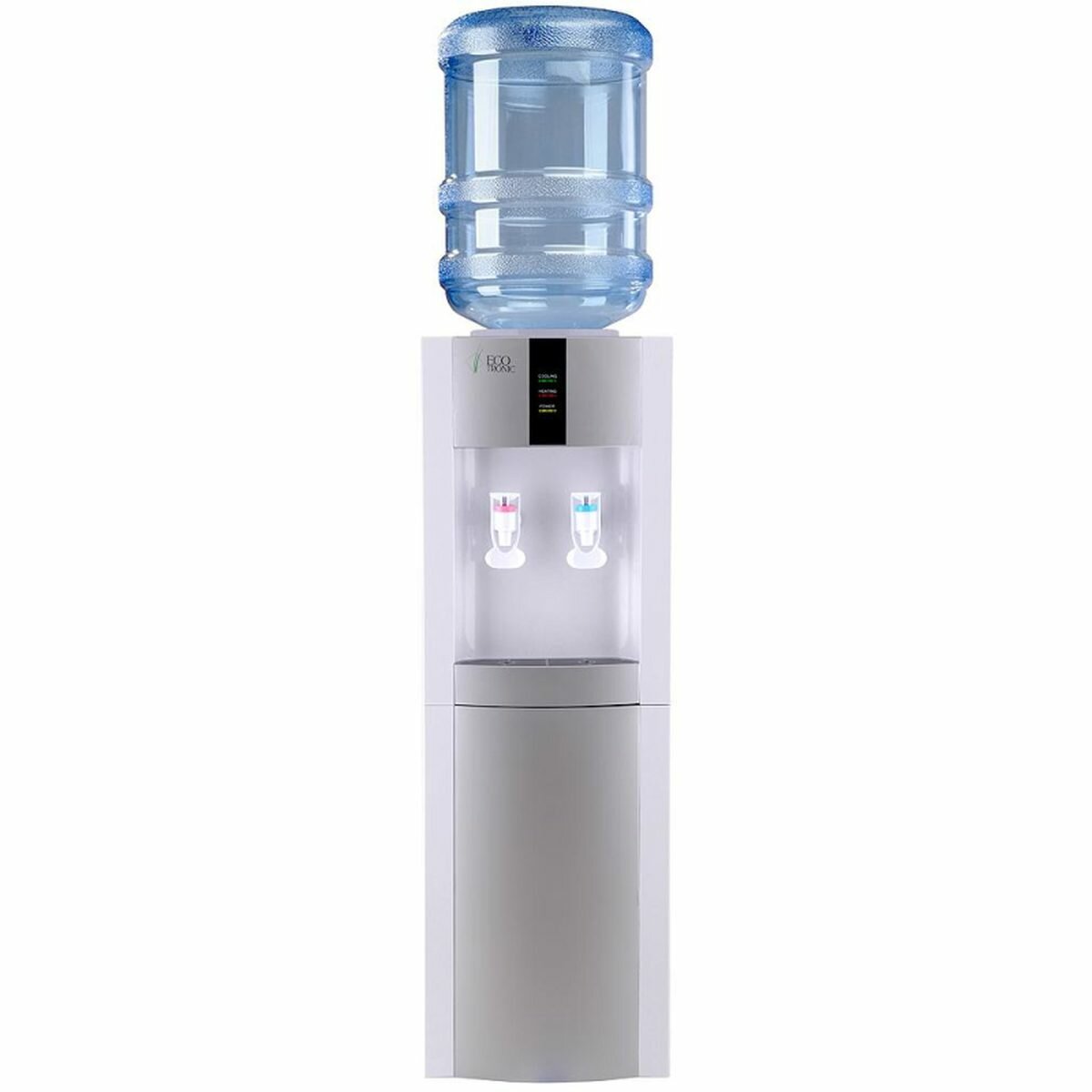 Кулер для воды Ecotronic H1-L, белый и серебристый