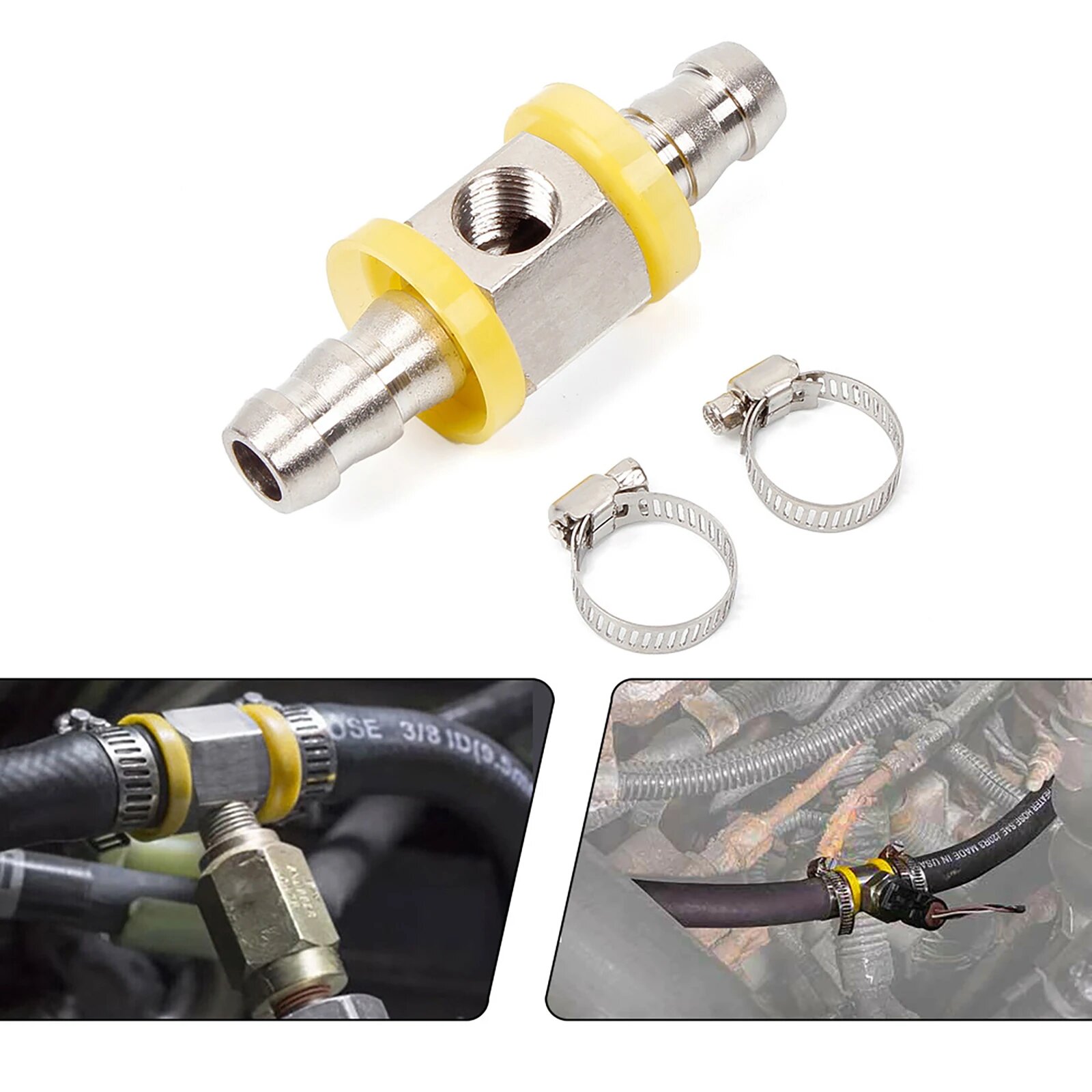 Адаптер для Т-образного крепления датчика давления топлива, 3/8 дюйма