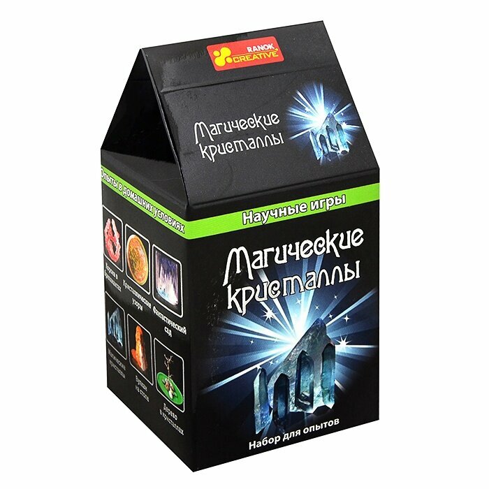 Набор для опытов Ранок Магические кристаллы, создан для маленьких ученых, 8+