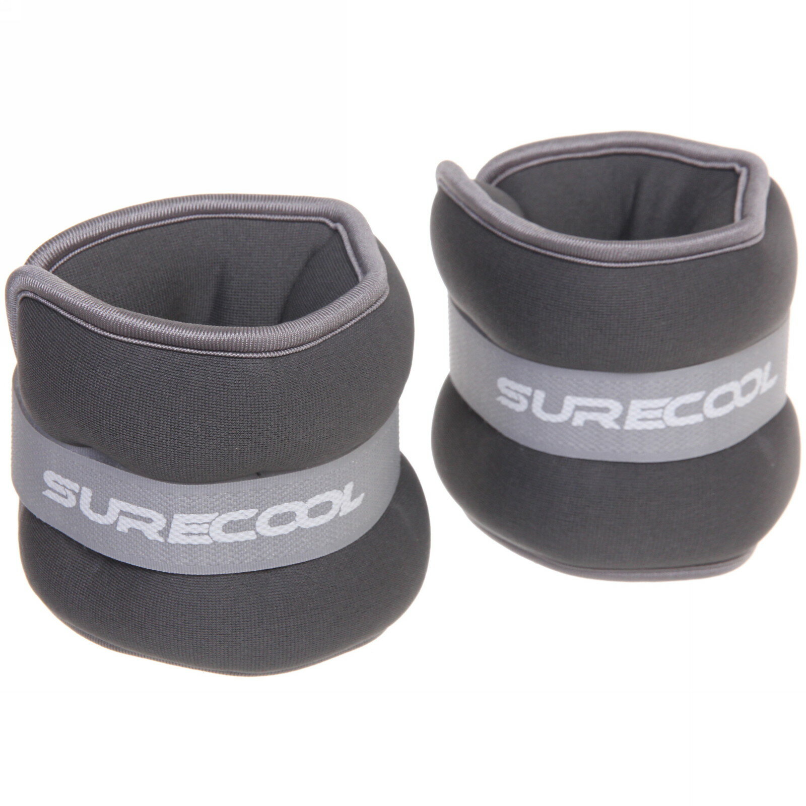 Утяжелитель для рук и ног КНР 2 шт по 1 кг, цвет серый, полиэстер, песок