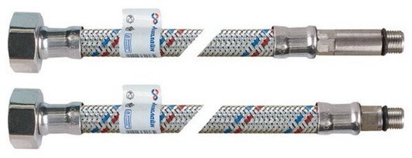 Подводка AQUAFLEX для смесителя, нержавейка, 1,0 м