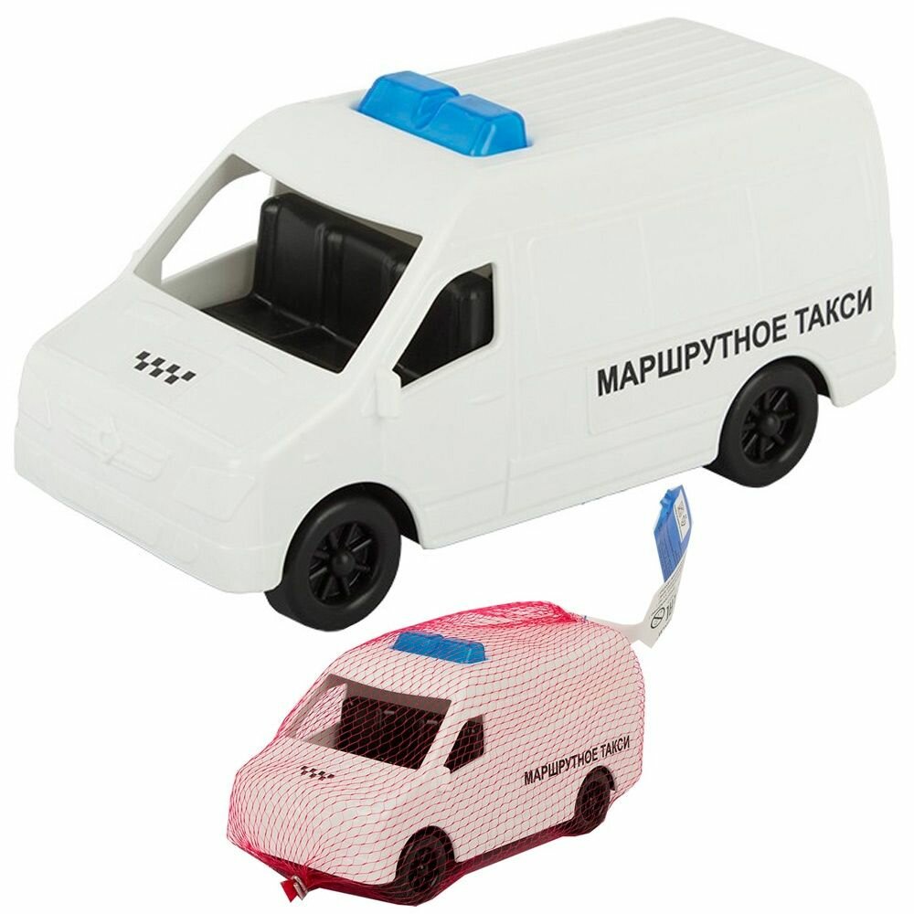 Автомобиль Совтехстром "Маршрутное такси", пластик, в сетке
