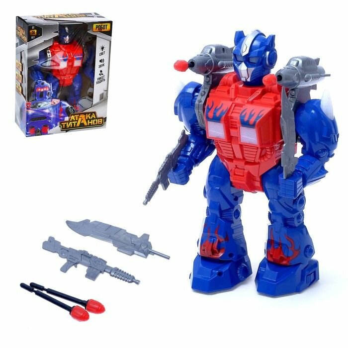 Робот Woow Toys "Оптимус", ходит, стреляет, световые и звуковые эффекты