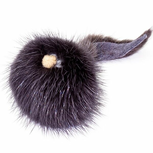 Игрушка для кошек Кот Лукас "Норковый зверек", фиолетовая