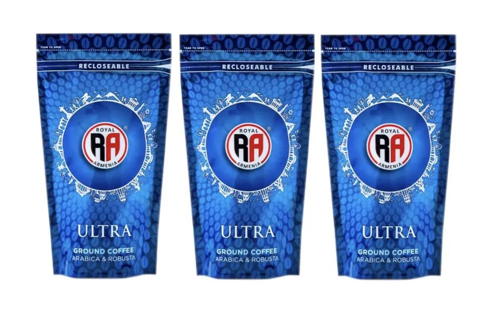 Кофе Royal Armenia "Ultra", молотый, арабика/робуста, 100г, 3шт