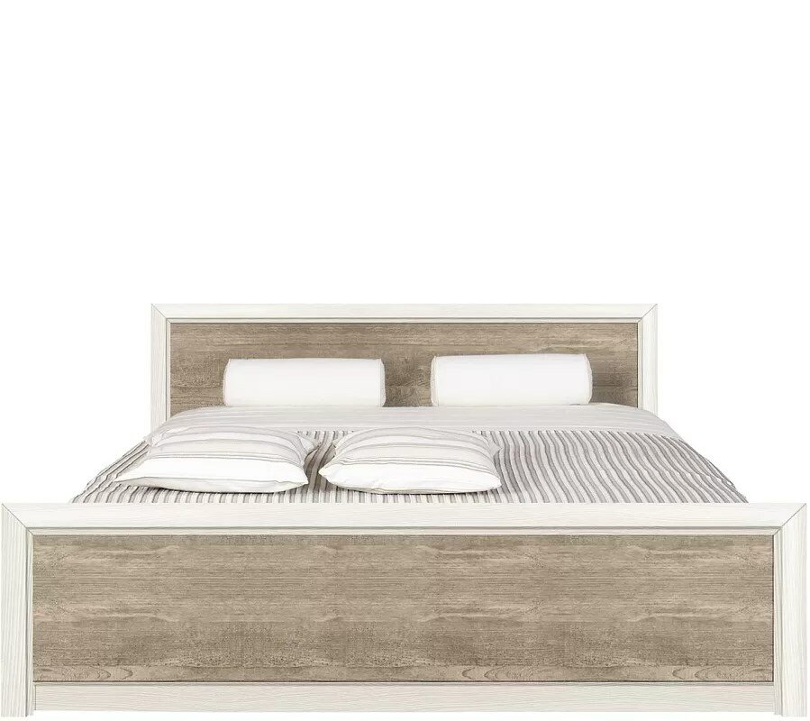BRW Кровать Коен LOZ180x200 ясень снежный