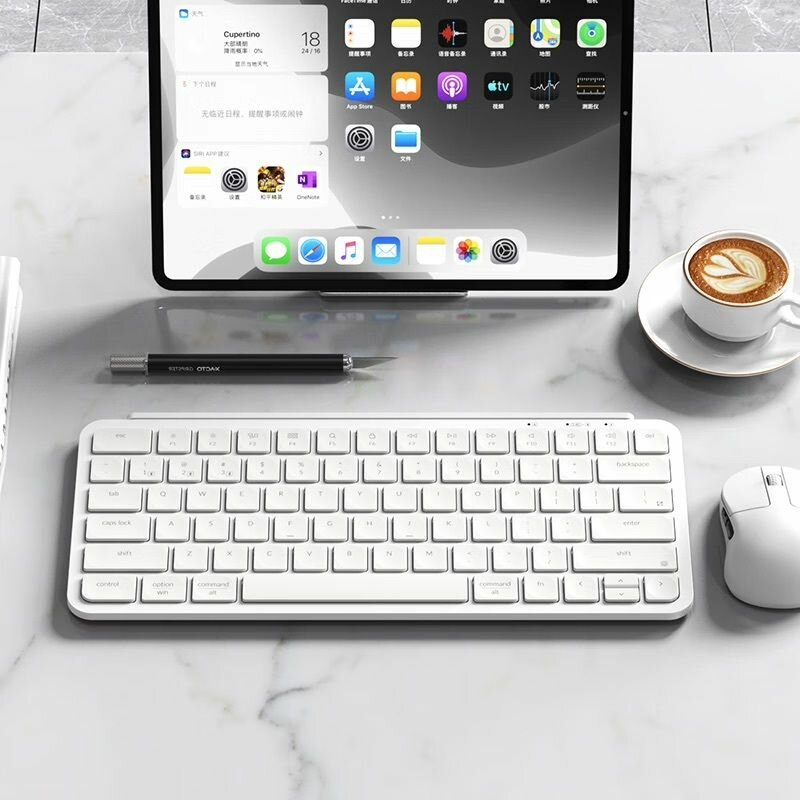 Клавиатура Keychron B1 Pro Ultra-Thin Беспроводная (Bluetooth/2.4G/Type-C) - Тонкая, Тихая, Многофункциональная, Полноразмерная, для Windows/Android/Mac, Подключение 4+ устройств, черное