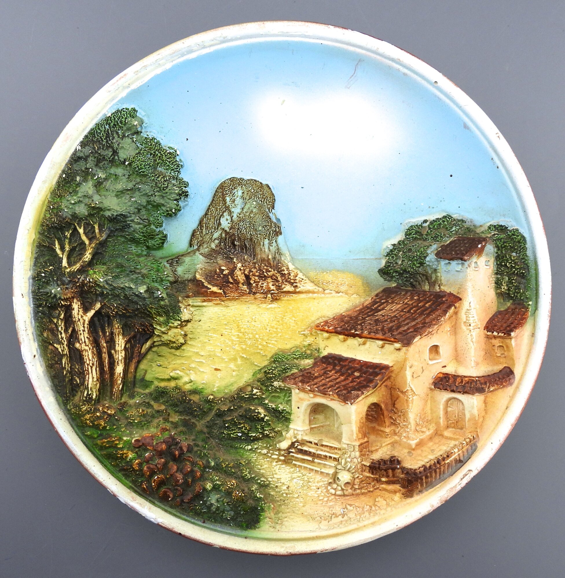 Панно "У южного моря" барельеф из гипса 21 см