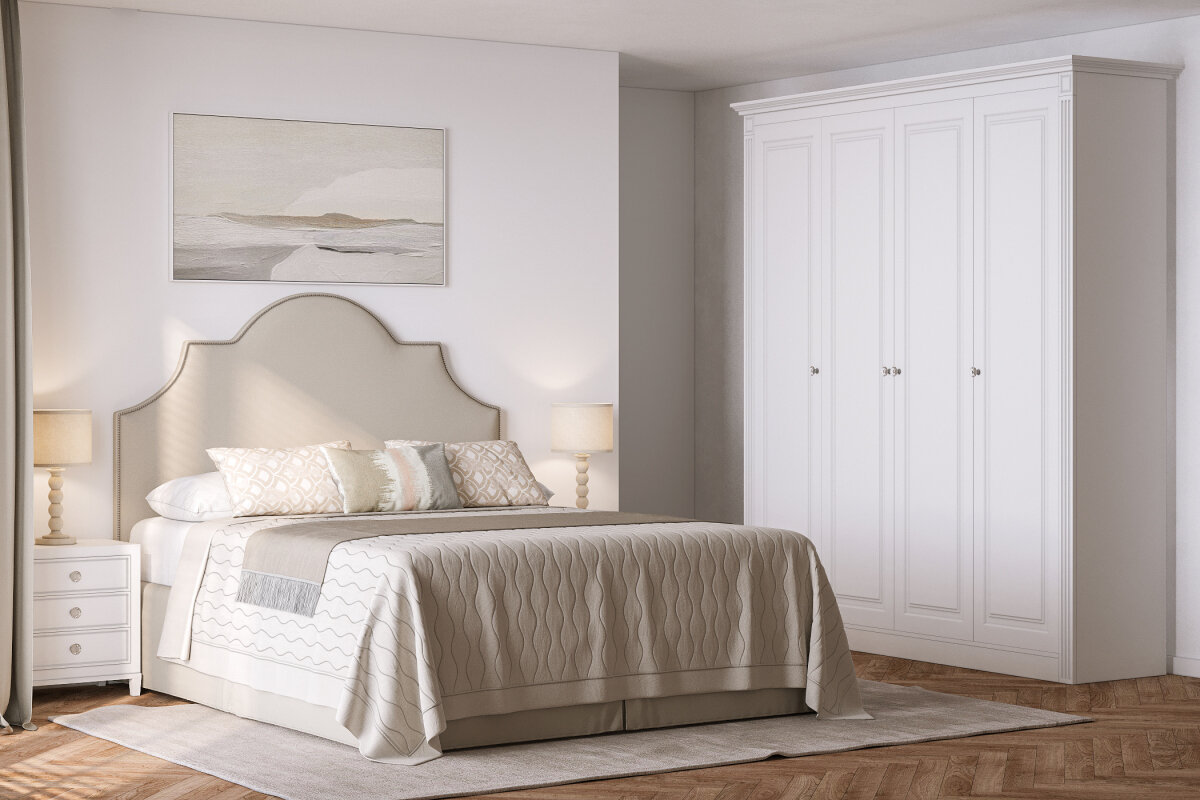 Шкаф распашной Классика Люкс-4.1 МДФ для одежды трехдверный 160*250*50