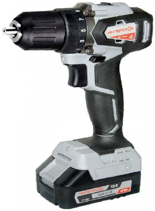 Дрель-шуруповерт INTERSKOL ДА-13/18ВК 575.2.2.70