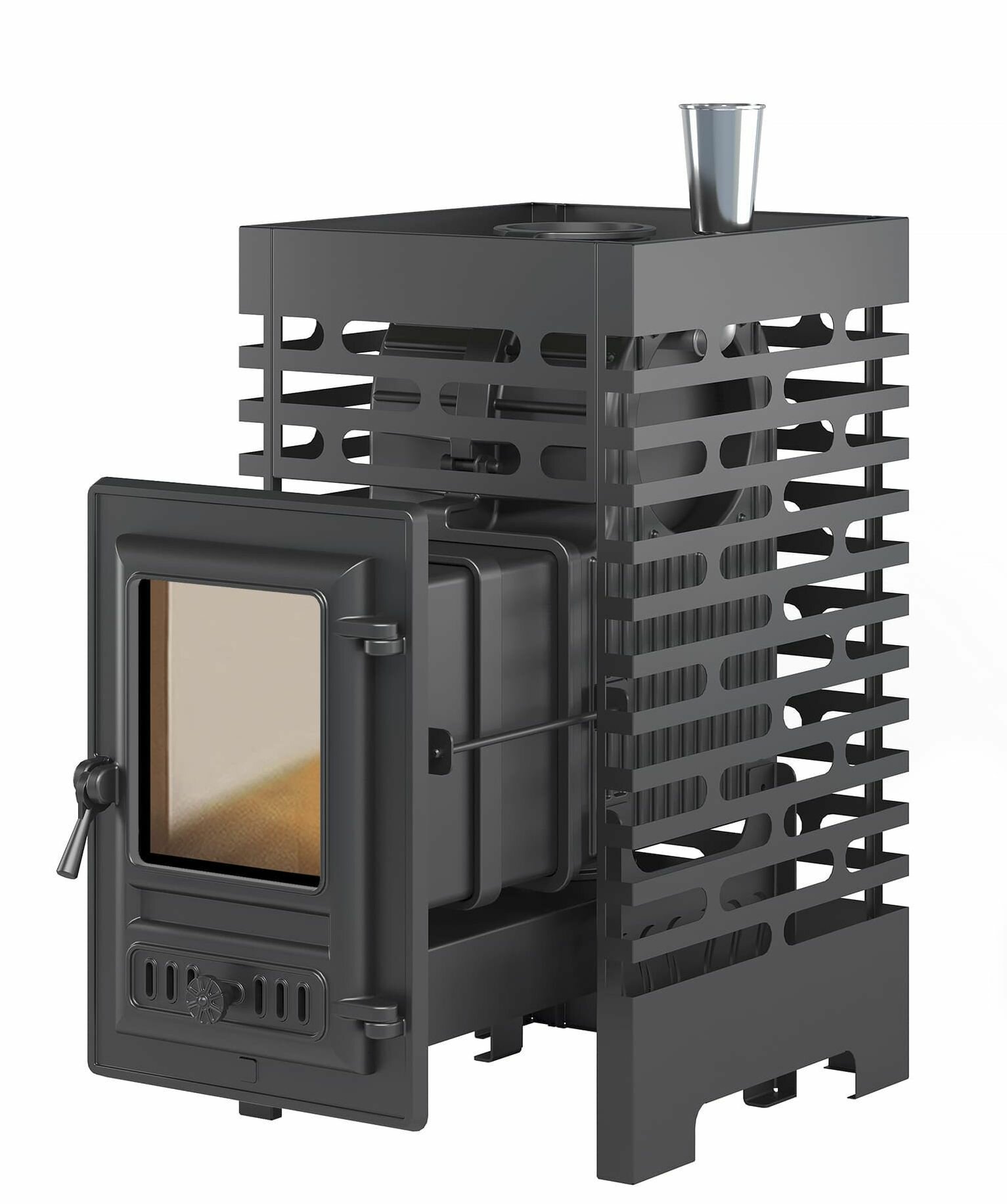 Печь дровяная для бани ASTON Шторм 20 Long (350)