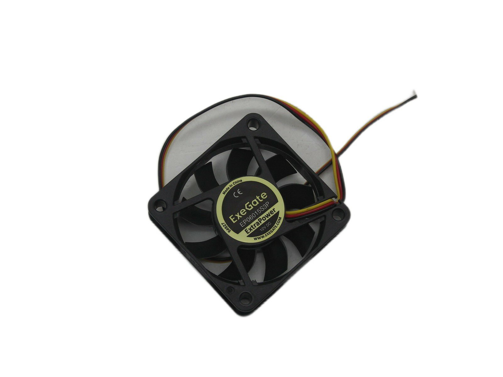 Вентилятор для корпуса ExeGate ExtraPower EP06015S3P, 60x60х15 mm, 3pin, 32дБ, черный (EX297029RUS)